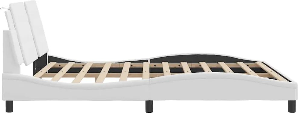 Rám postele bez matrace Zadar bílý 180x200 cm umělá kůže 3208199