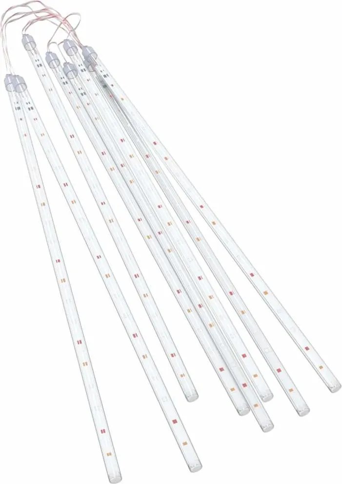 Padající světla 8 ks 50 cm barevná 288 LED dovnitř i ven 328558