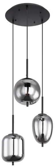 Globo 15345-3 - Lustr na lanku BLACKY 3xE14/40W/230V
