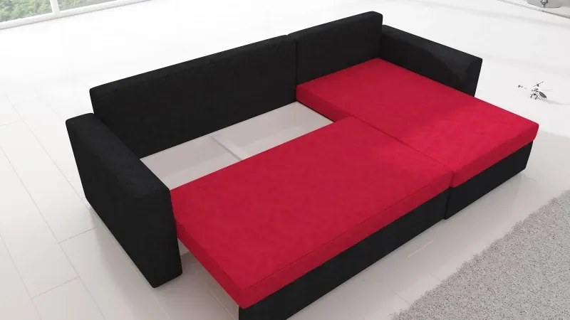 Rohová sedací souprava Liana, šedá / fialová (látka - liv 05)
