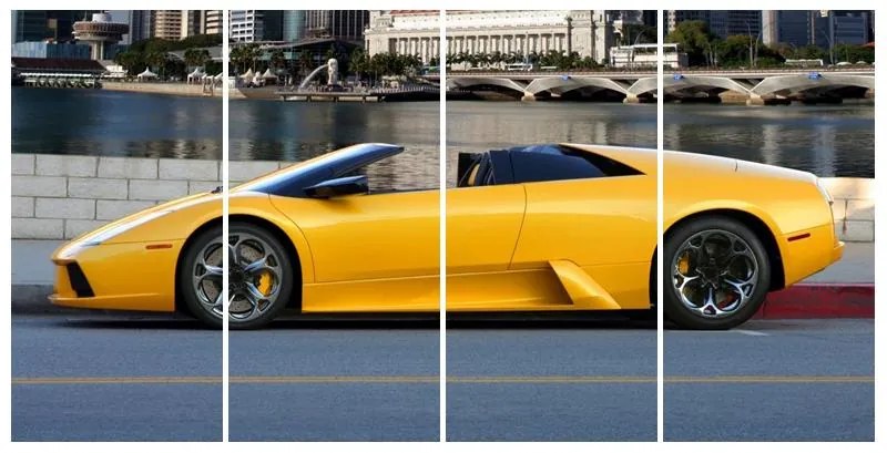 Obraz žlutého Lamborghini (160x80 cm), 40 dalších rozměrů