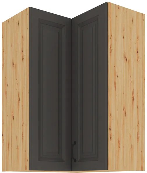 Kuchyňská skříňka Stilo 60x60 GN-90 2F (90°) korpus dub artisan, dvířka šedá