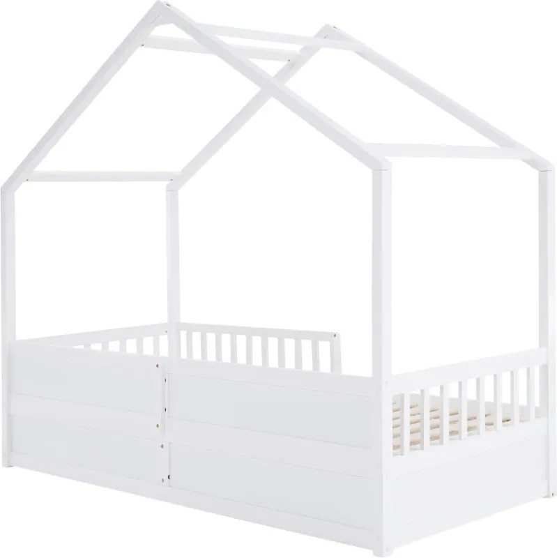 Postel Montessori BIANKA 90x200, masiv bílá Kondela 0000396817