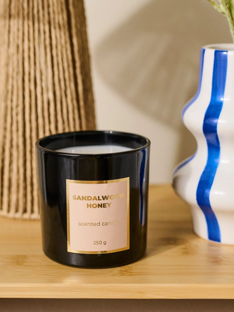Sinsay - Vonná svíčka Sandalwood Honey - černá