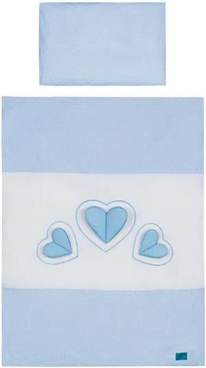 BELISIMA | Tři srdce | 5-dílné ložní povlečení Belisima Tři srdce 90/120 bílo-modré | Modrá |