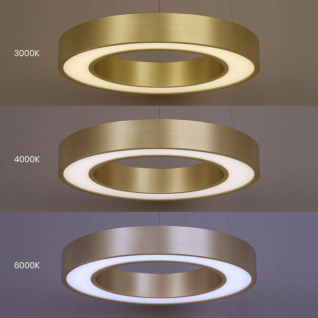Závěsné LED svítidlo Union, 1x LED 40w, 3000-6000k, g