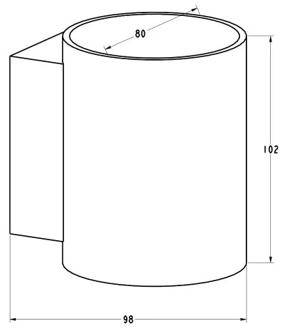 Zuma Line 91061-N - Nástěnné svítidlo SOLA WL 1xG9/40W/230V černá/zlatá
