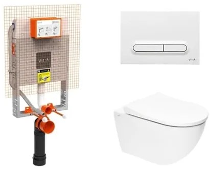 Závěsný wc set k zazdění Vitra S60 SIKOVZW3