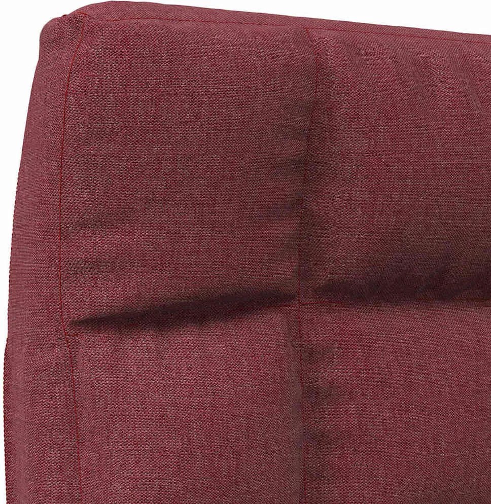 Skládací lenoška na podlahu vínová textil 336592
