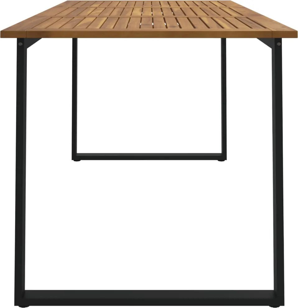 Zahradní stůl s nohami ve tvaru U 160x80x75 cm masivní akácie 319512