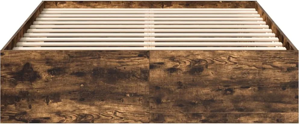 Rám postele kouřový dub 140 x 190 cm 3203905