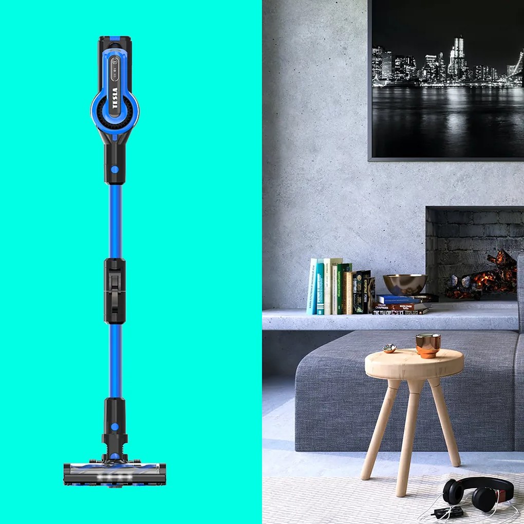 TESLA PureStar E70 Aqua Pro - flexibilní bezdrátový tyčový vysavač 3v1