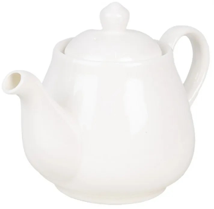 Bílá porcelánová konvice na čaj Albart – 800 ml