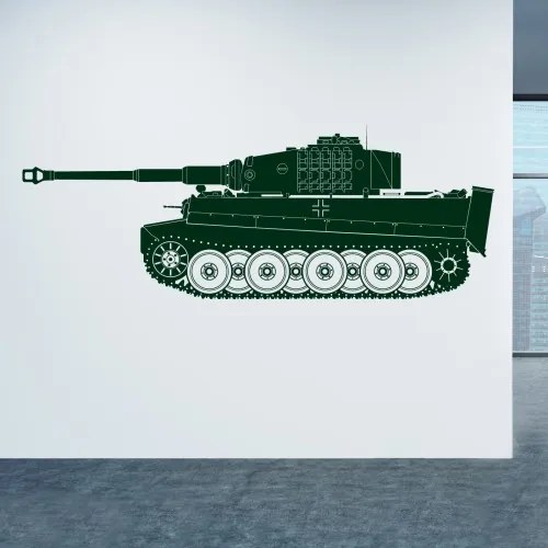 Samolepka / dětská samolepka Tank Tiger 1 5117 - 42 x 100 cm