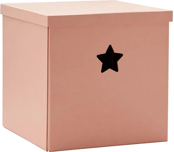 Bighome - Krabice Star Pink - růžová