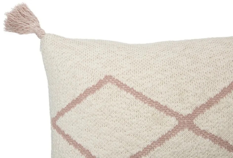 Lorena Canals polštář pletený, růžový vzor - Little Oasis