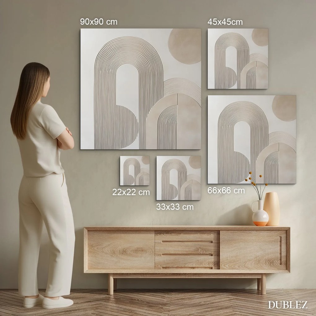 DUBLEZ | Strukturovaný obraz ze dřeva - Oblouk | UV tisk, Premium