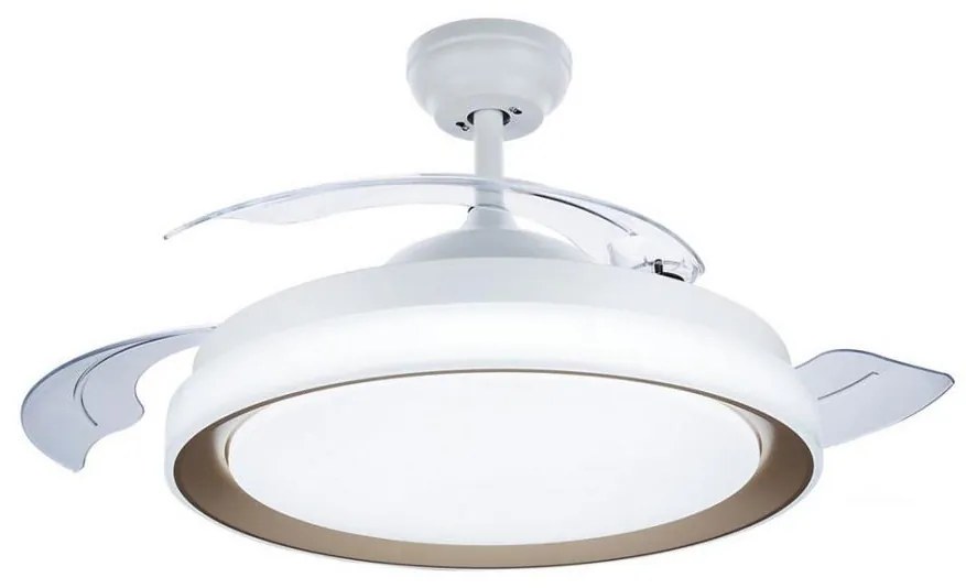 Philips-LED Stropní svítidlo s ventilátorem LED/35W/230V 5500/4000/2700K+DO zlat 8720169279124