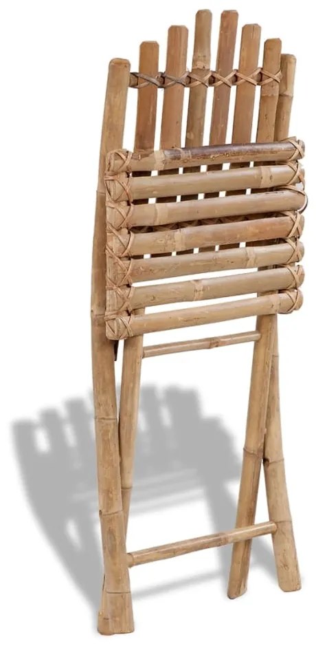 Skládací zahradní židle 4 ks bambus - Default Title