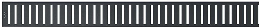 Alca - Rošt pro liniový podlahový žlab 55 cm, matná černá PURE-550BLACK