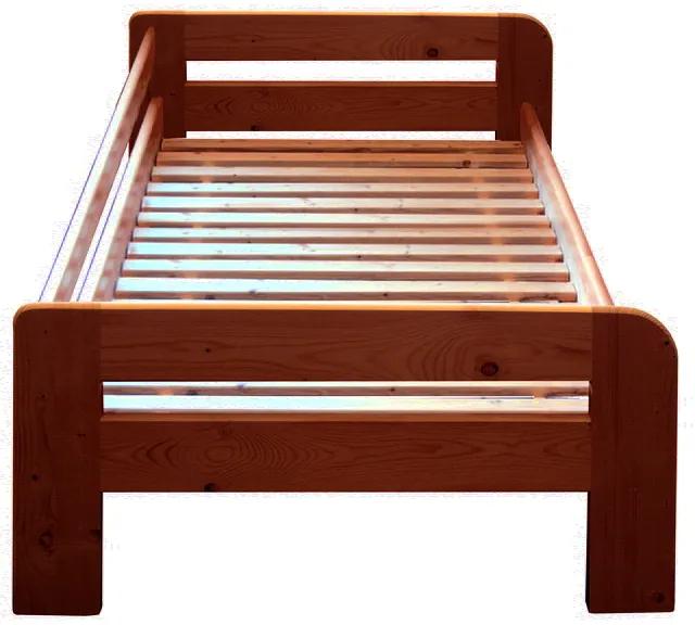 postel, jednolůžko GaMi Sendy, 80x200 cm, dub