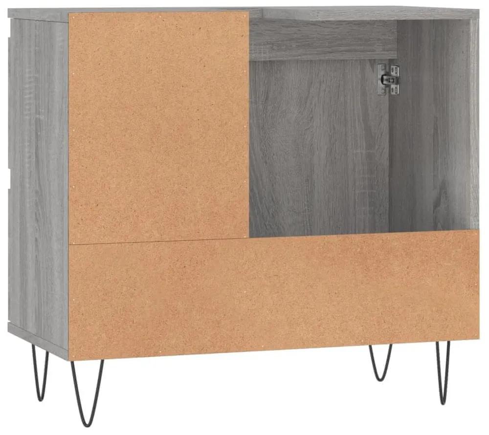 Petromila Koupelnová skříňka šedá sonoma 65 x 33 x 60 cm kompozitní dřevo