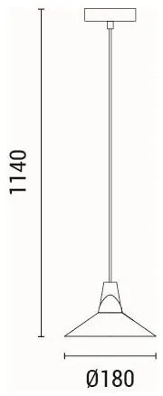 Lustr na lanku CHROMA 1xE27/15W/230V černá
