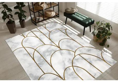 koberec EMERALD výhradní 1016 glamour, stylový art deco, mramor krém velikost 120x170 cm | krásné koberce cz