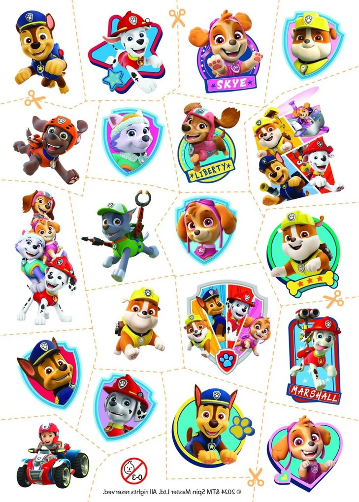 Jiri Models Sešit Tetování s aktivitami Tlapková patrola/Paw patrol 18x26cm