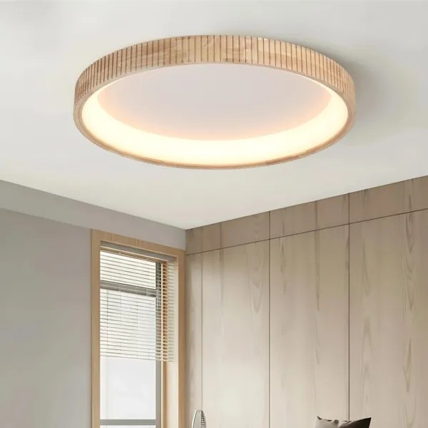 Brilagi - LED Stropní svítidlo FALCON WOOD MODERN LED/60W/230V pr. 80 cm dřevo