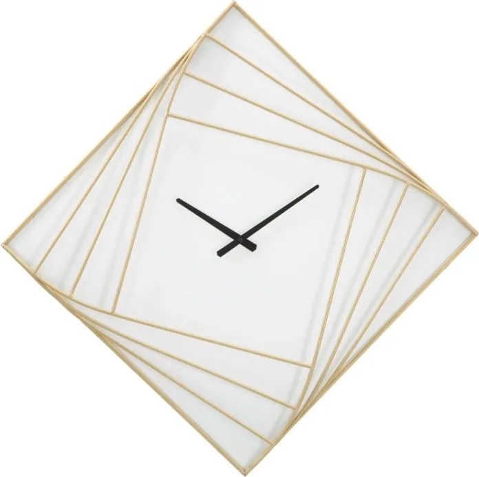 Nástěnné hodiny Line 85 cm zlaté/bílé