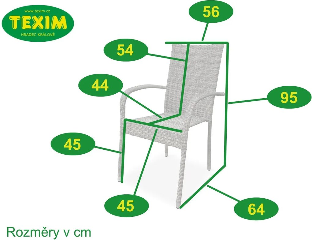 Nábytek Texim Zahradní nábytek - stůl Wilder + 4x židle PARIS PREMIUM