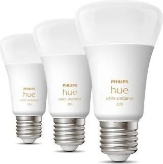 SADA 3x LED Stmívatelná žárovka Philips Hue WHITE A60 E27/6W/230V 2200-6500K