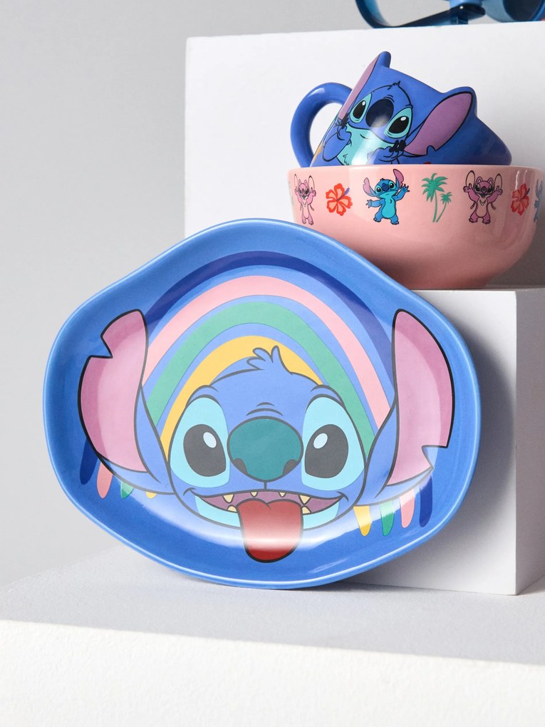 Sinsay - Keramický talíř Stitch - vícebarevná