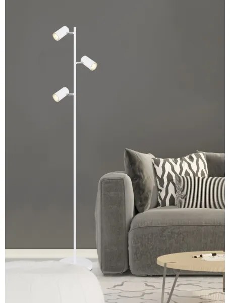 Globo 57910SW - Stojací lampa ROBBY 3xGU10/5W/230V bílá