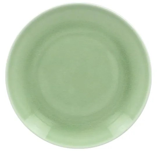 Talíř mělký 24 cm Vintage, zelený (vnnnpr24gr), Rak Porcelain