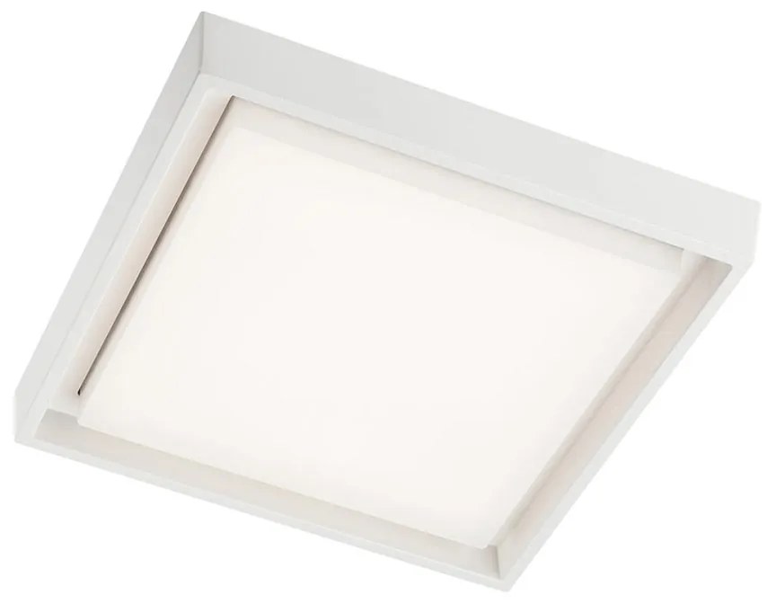 Redo Group 9186 Bezel, venkovní stropní svítidlo LED 25W 3000K, bílá, 27 x 27 cm, IP54