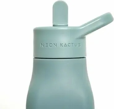 Neon Kactus Dětská silikonová láhev zelená 340 ml