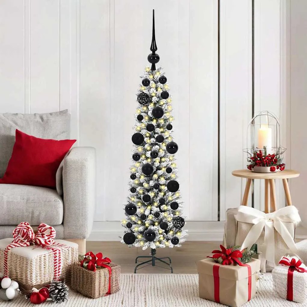 Umělý vánoční stromeček Bílá 120 cm PVC, kov a plast 3396082