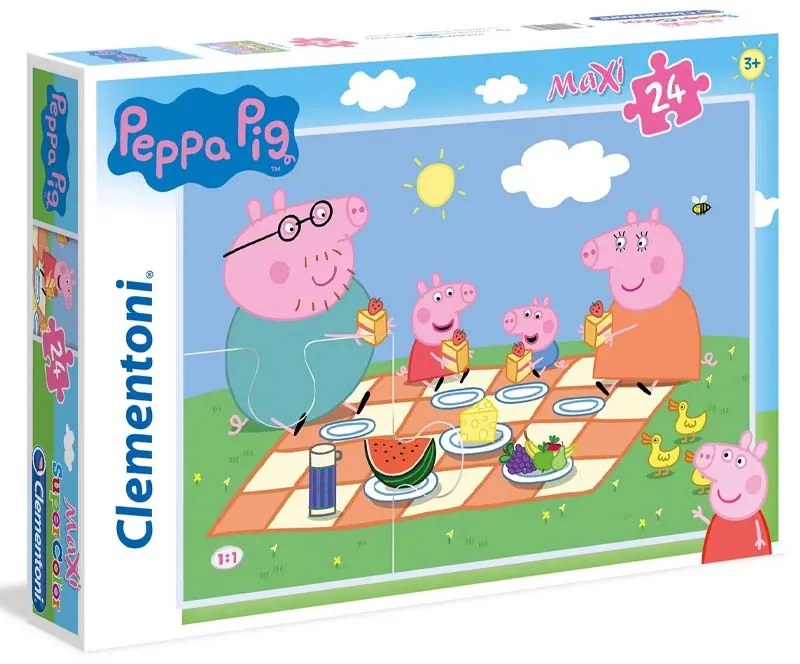 Clementoni - Puzzle Maxi 24 Prasátko Peppa