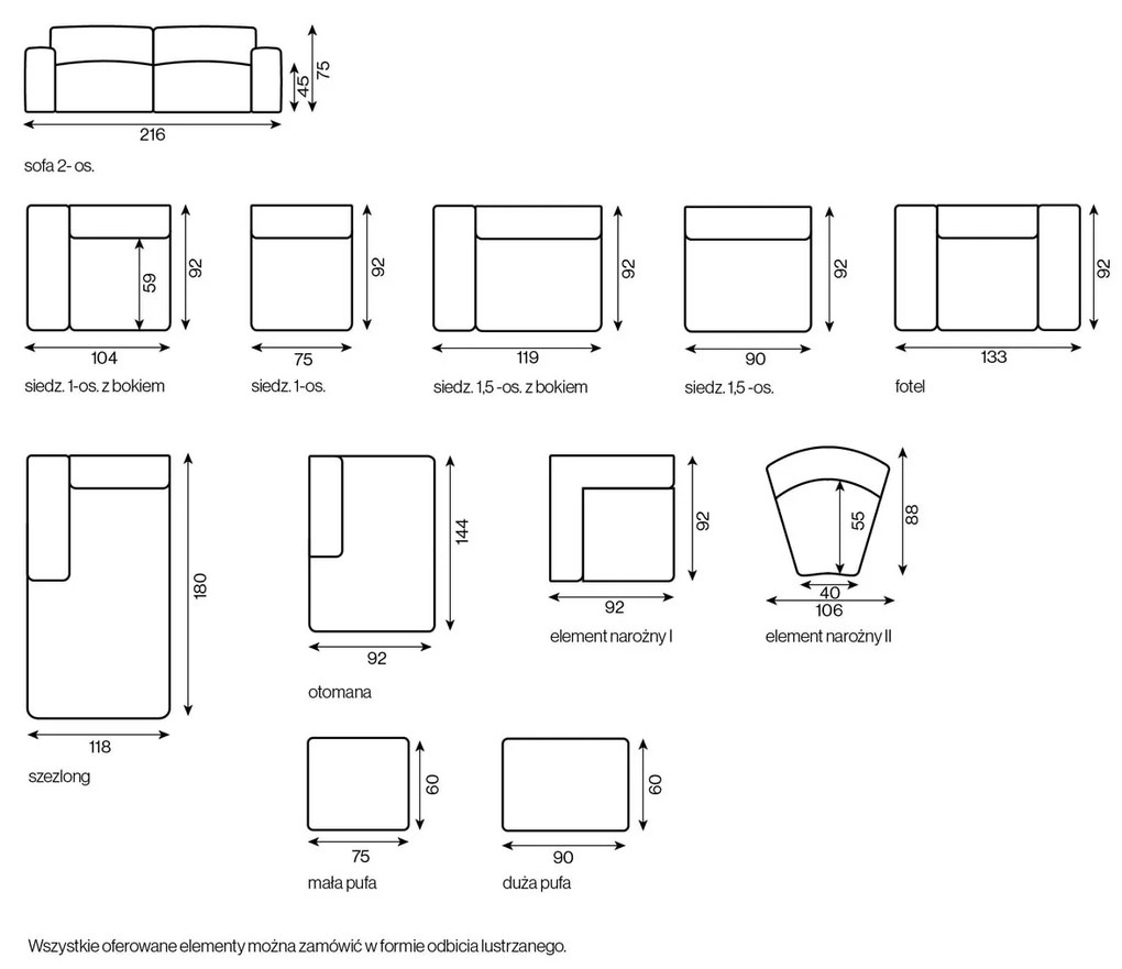 Krémová, Rohová pohovka SIENNA MINI, 332 cm