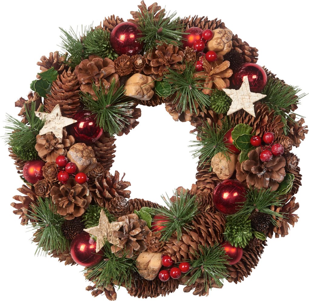 XXXLutz VĚNEC 34 cm X-Mas - Vánoční věnce & květiny - 0079670094