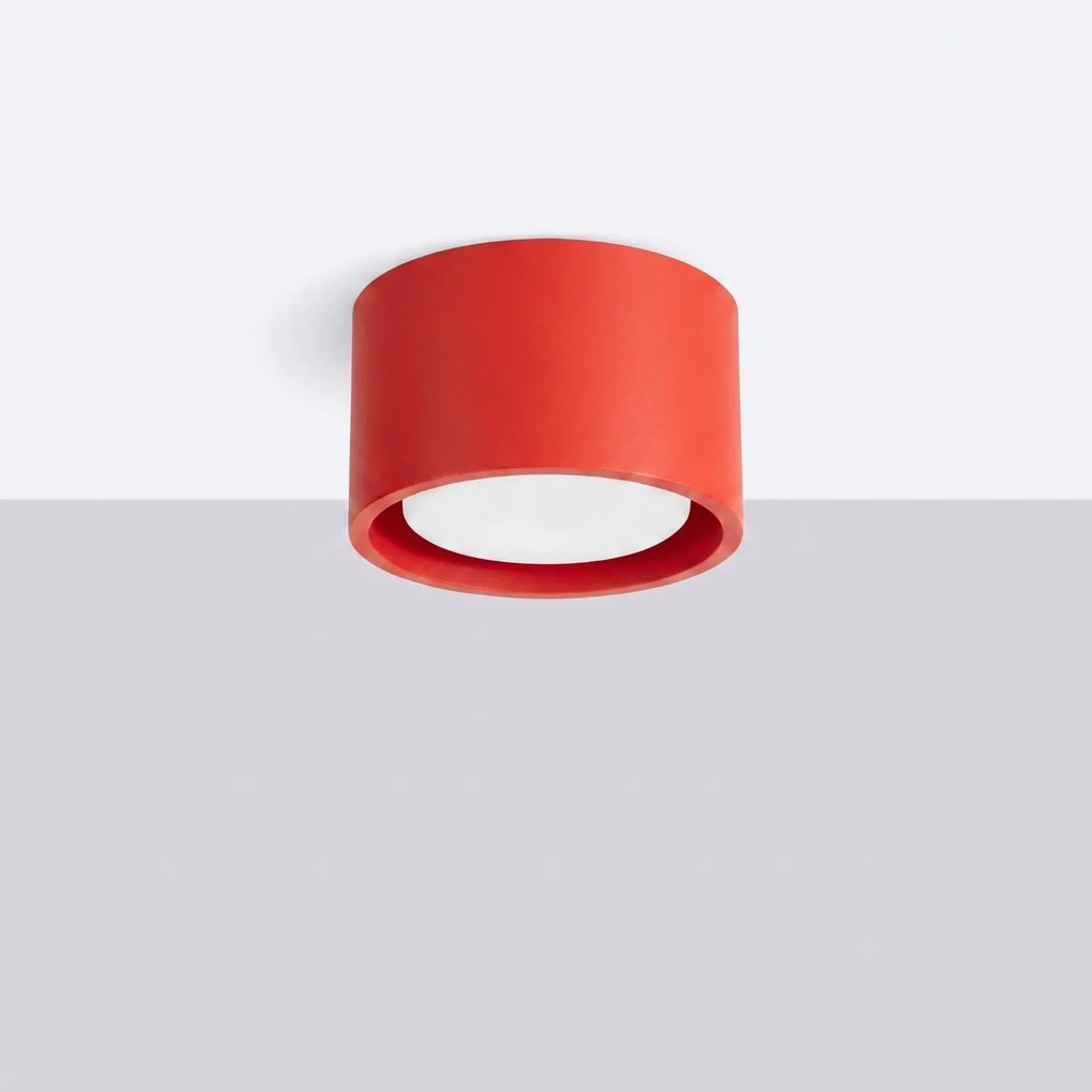 Sollux Lighting Stropní svítidlo MODO 1 červené GX53