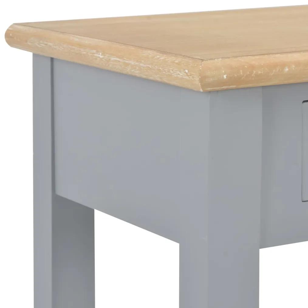 Konzolový stolek - dřevo - šedý | 110x35x80 cm