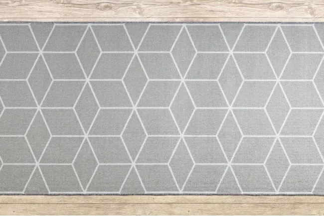 Protiskluzový běhoun CUBE kostka - šedý Výprodej
