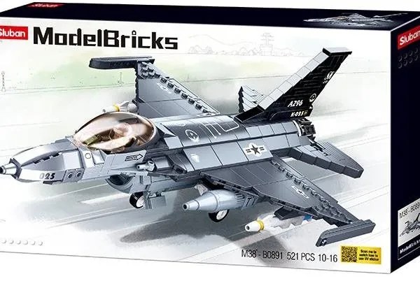 Stavebnice sluban army model bricks m38-b0891 falcon stíhačka