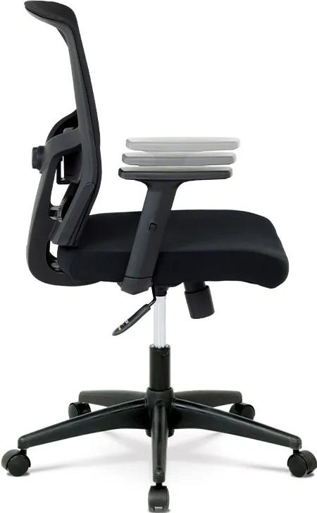 Kancelářská židle na kolečkách KOLTA –  s područkami, černá