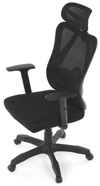 Ergonomická kancelářská židle ORVIN - černá síťovina Barva: černá