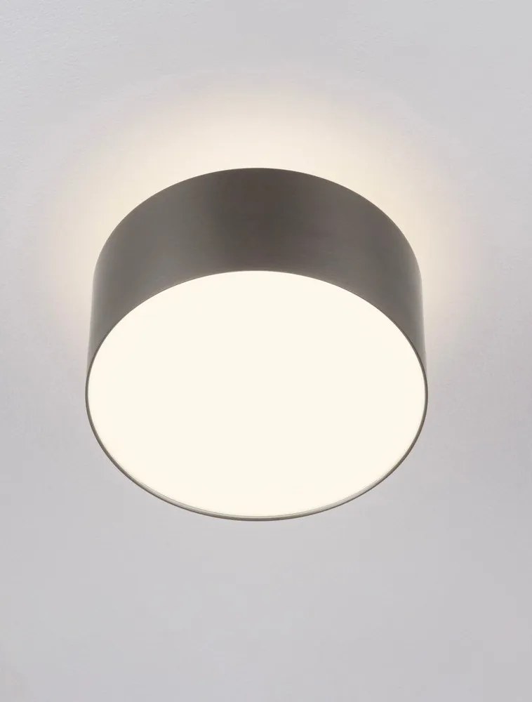 Šedé hliníkové LED stropní svítidlo Ozen – Nova Luce