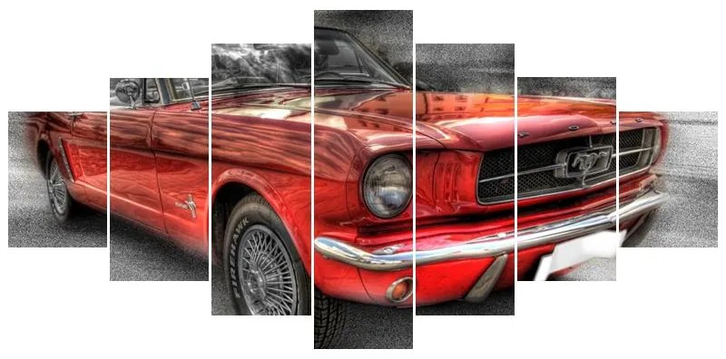 Obraz krásného červeného auta (210x100 cm), 40 dalších rozměrů